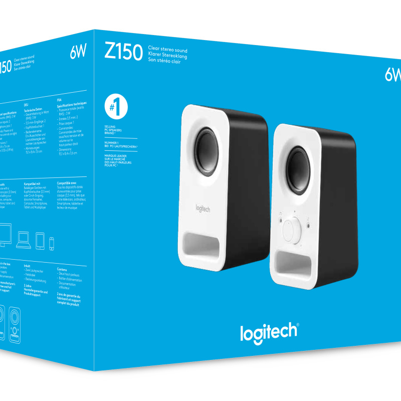 LOGITECH Z150 SNOW WHITE - ADS Technologie