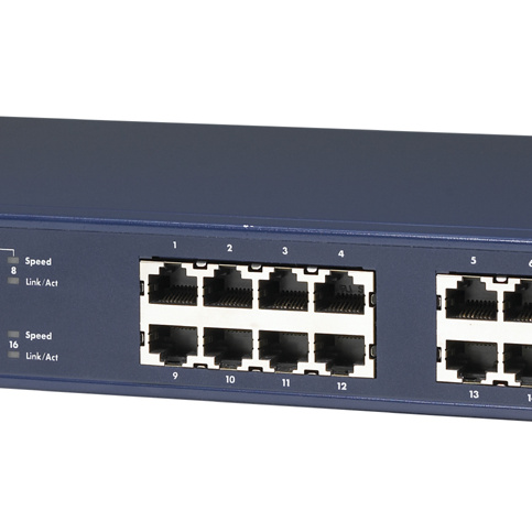 SWITCH NETGEAR PROSAFE JGS516-200EUS 16P GIGABIT RACKABLE - ADS Technologie