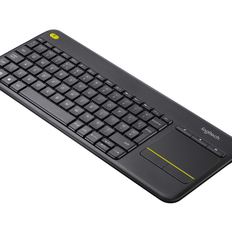 CLAVIER LOGITECH SANS FIL TOUCHPAD NOIR INTEGRE K400 PLUS - ADS Technologie