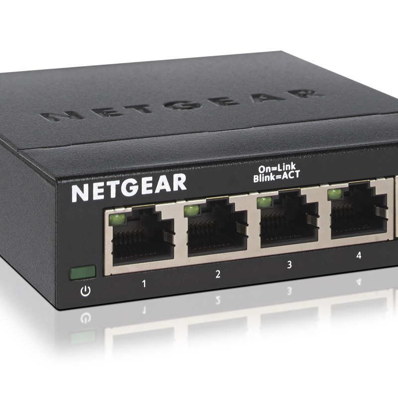 SWITCH NETGEAR 5 PORTS GIGA B METAL GS305-300PES - ADS Technologie